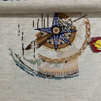Sea ABCD.... DMC Cross Stitch Chart Needlepoint Pattern Embroidery ...