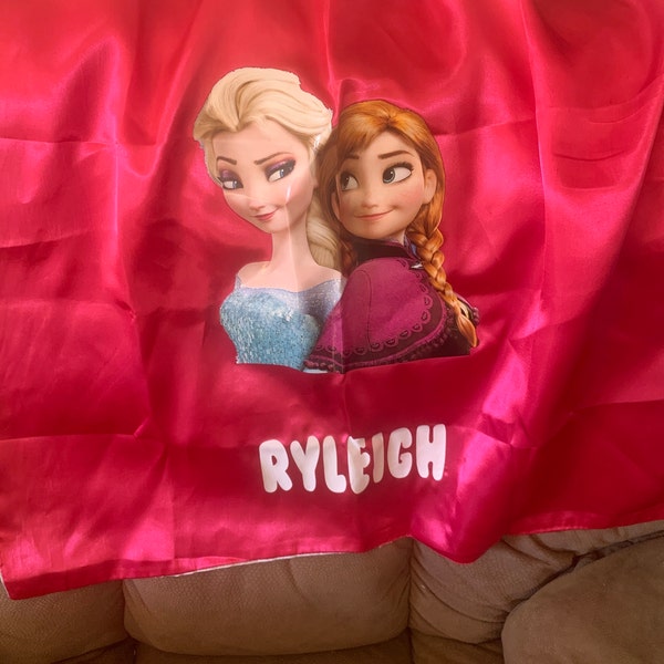 Ready to Ship! PERSONALIZED Kids Frozen Pink Elsa / Anna or Blue Elsa ...