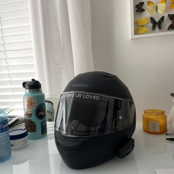 Custom Vinyl Decal for Motorcycle Helmet / Visor Strip / Racing Sticker ...