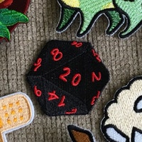 D-20 D&D Patch, Any Color Combo! Custom Made! F16 - Etsy Canada
