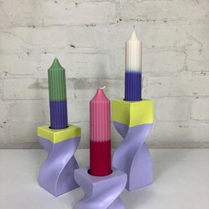 Funky Rainbow Candles Soy Wax Candles Home Decor Shaped Candle Handmade ...