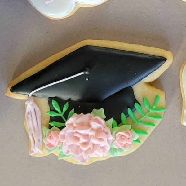 Floral Graduation Cap Cookie Cutter - Etsy