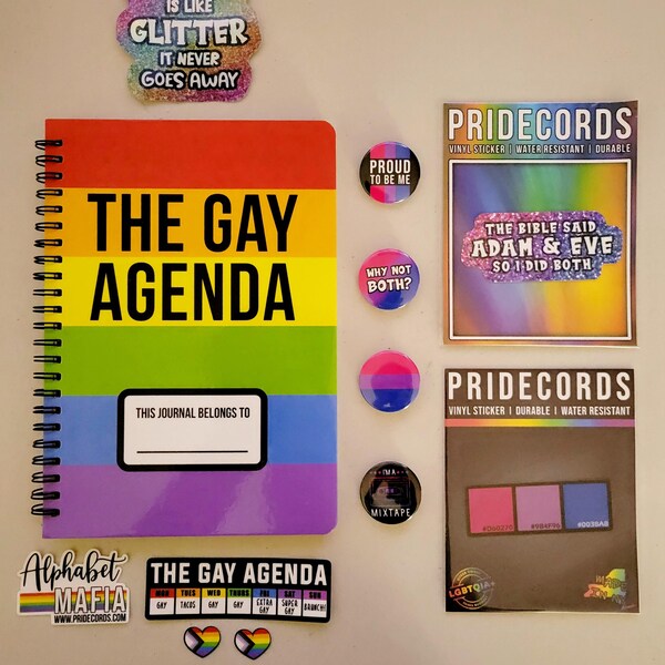 Bisexual Flag Color Swatch Sticker LGBT Vinyl Sticker - Water Bottle ...