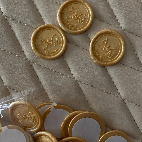 Custom Wax Seal Stickers, Custom Any Logo, Wedding Invitation Wax Seals ...