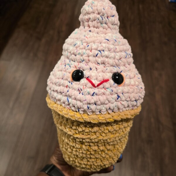 Ice Cream Cone Plush Crochet PATTERN - Amigurumi - Etsy
