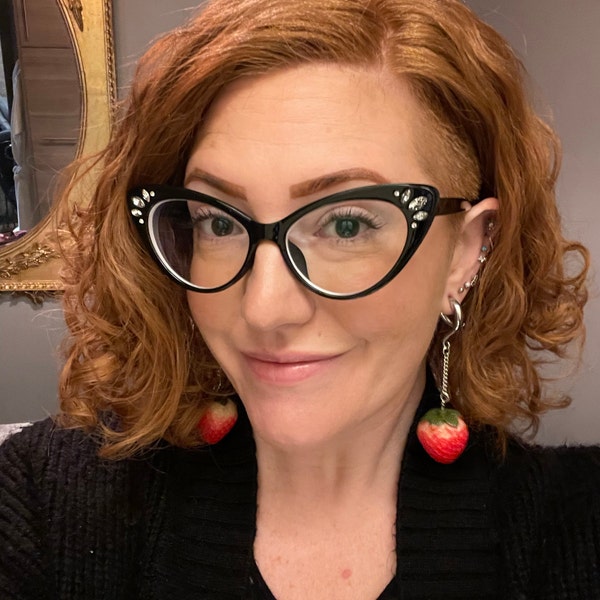 Strawberry Ear Weights / Ear Hangers 6g 2g 0g 00g (4mm+) Gauges,fruit ...