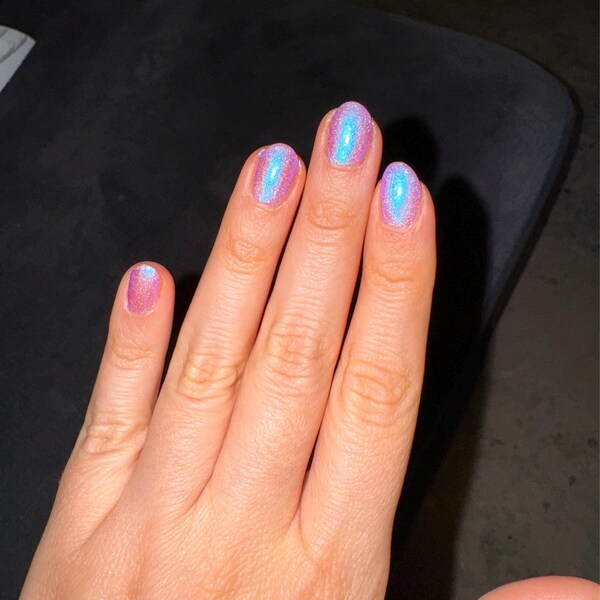 Tombstone Bone Grey Holographic Nail Polish - Etsy