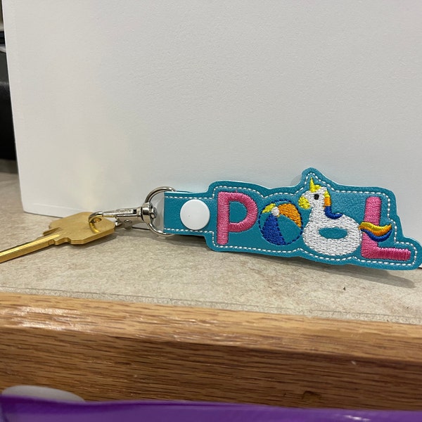 Pool Keychain, Pool Key Chain, Pool Keyring, Pool Bag, Pool Key, Summer ...