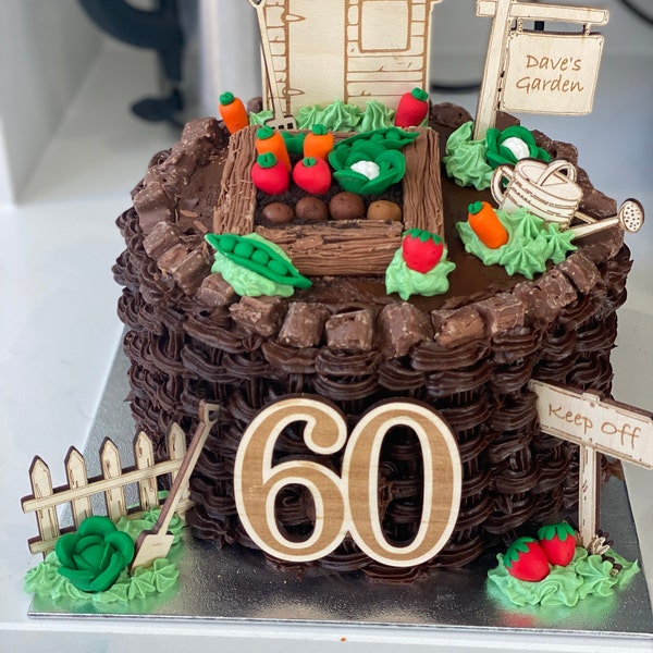 Fondant Sugar Vegetables 'peter Rabbit Garden' Theme Cake/cupcakes ...