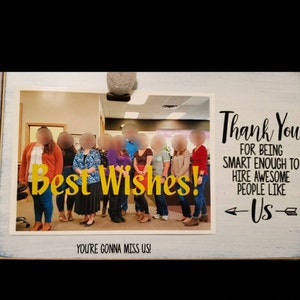 Gift for Boss, Thank You for Being a Smart Boss Picture Frame, Going ...