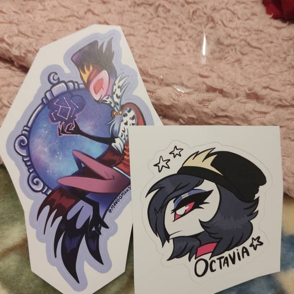 Stolas With Stars - Helluva Boss Sticker | Stolitz - Hazbin Hotel ...