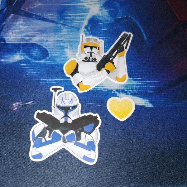 Captain Rex and Commander Cody Waterproof Stickers - Etsy