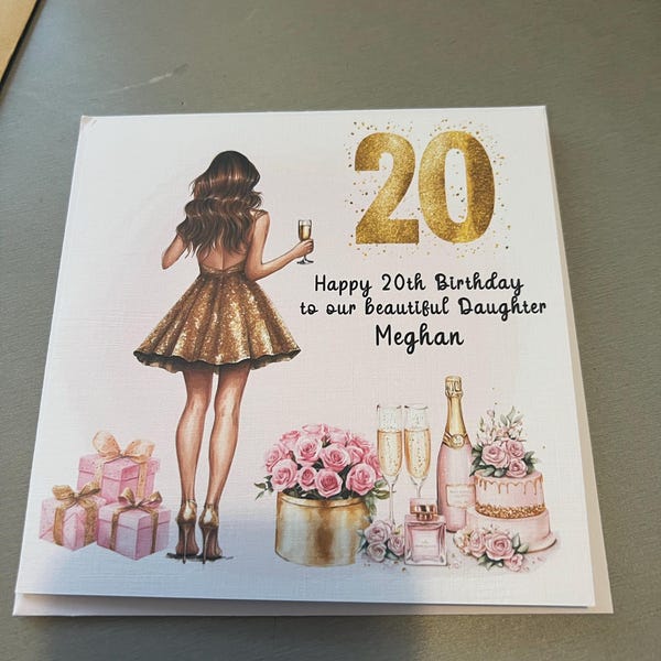 21st Birthday Card for Her, Twenty First Birthday Card for Daughter ...
