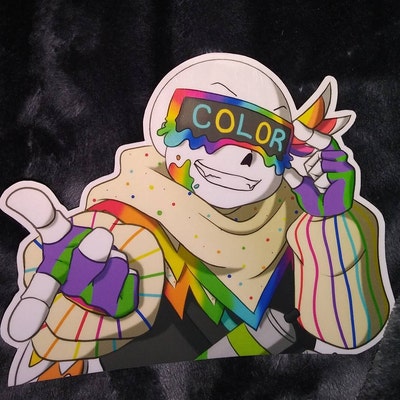 Fresh Ink Sans Undertale AU Vinyl Peeker Sticker - Etsy