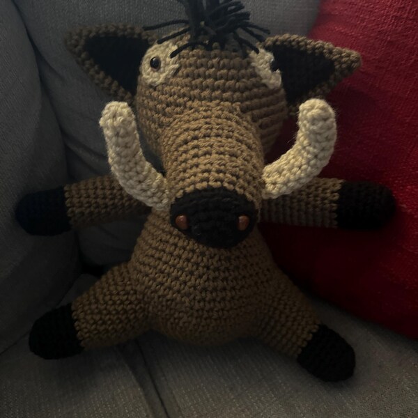 Boar Crochet Pattern - Boris the Boar Pattern - PDF in US and UK Terms ...