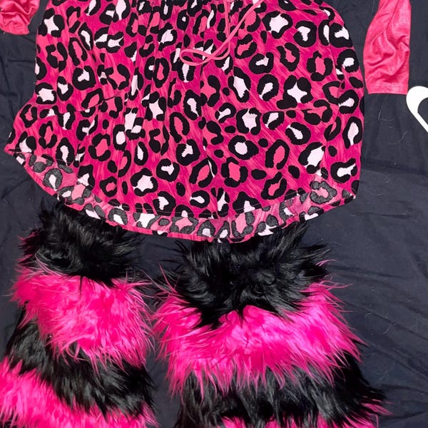 Fuzzy Boot Covers Rave Fluffies Black Furry Leg Warmers - Etsy