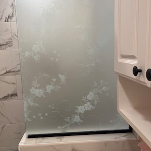 3D Matte Window Film Privacy Self Adhesive Frosted Vinyl Glass Film ...