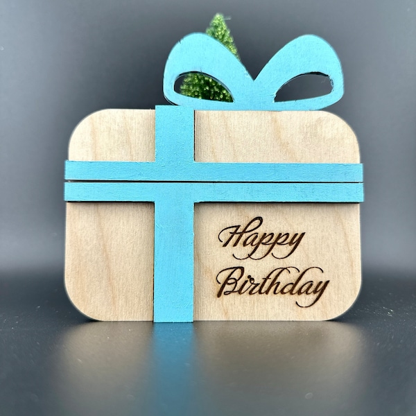 Gift Card Holder Svg, Laser Cut File, Gift Card Box Svg, Personalized ...