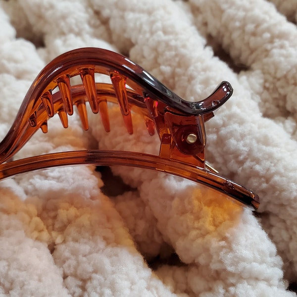 Mini, Brown | the Best Hair Clip - Etsy