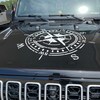 Vinyl Distressed Style Compass Hood Decal Window Decal Fits Jeep ...