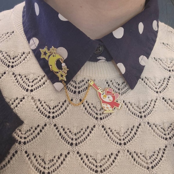 Animal Crossing Enamel Pin - Celeste Stargazer - Etsy