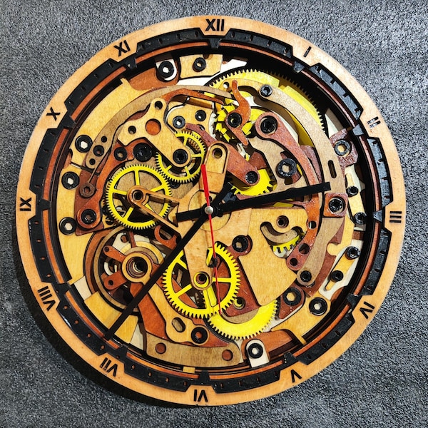 Watch Movement | Laser Cut File for Creating Multilayered 3D Mechanical ...