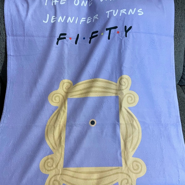 Custom Friends TV Show Personalized Beach Towel | Friends TV Show Gift ...