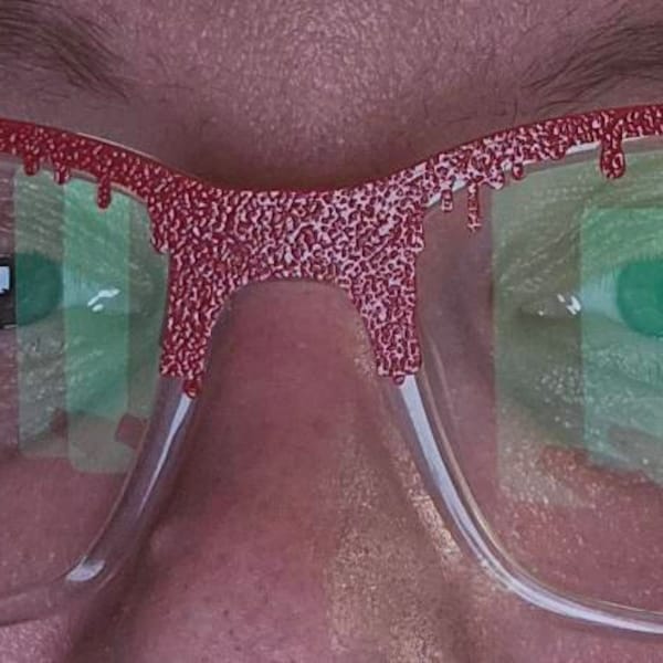 1 3D Printed DRIPPING Brow Topper Magnetic Glasses Toppers With Magnets ...