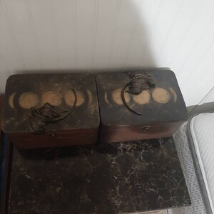 Dragon Wooden Box Personalized Moon Sun Decor Treasure Dragons Unique ...