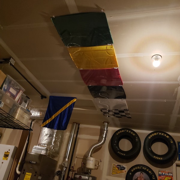 Race Track Flags NASCAR Official Full Size Hand Held Racing Complete ...