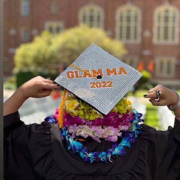 Rhinestone Graduation Cap - Etsy