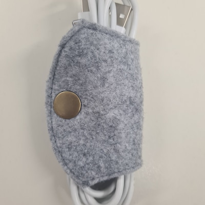 Felt Cable Tie Wrap, Dark Grey Cable Holder, Anthracite Cable Holder ...