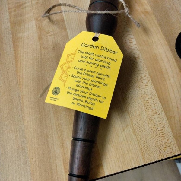 Hand Turned Garden Dibber, Dibble, Dibbler - Etsy