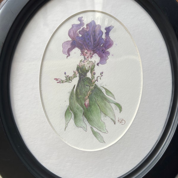 Iris Flower Fae Art Print | Fairy Art | Illustration | Signed Print ...