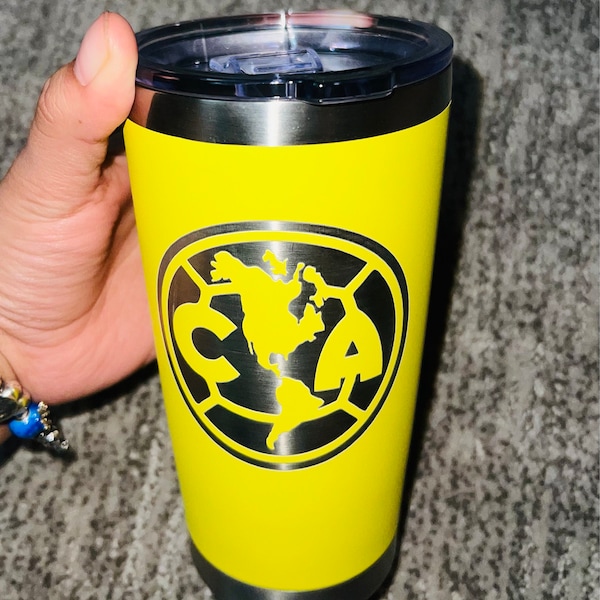 Club America Laser Engraved 20oz Tumbler: Stainless Steel Travel Mug - Etsy