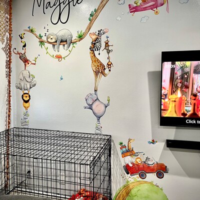 Personalized Name Wall Decal Custom Wall Sticker, Baby Above Crib or ...