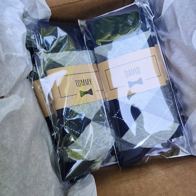 Custom Sock Labels Personalized Labels Perfect for Wedding or Groomsmen ...