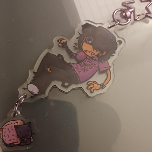 Regretevator Infected Keychain - Etsy