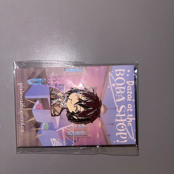 Dazai at the Boba Shop! | Enamel Pin - Etsy