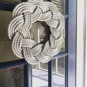 Summer Wreath Upcycled Lobster Rope Wreath Door Decoration | Etsy