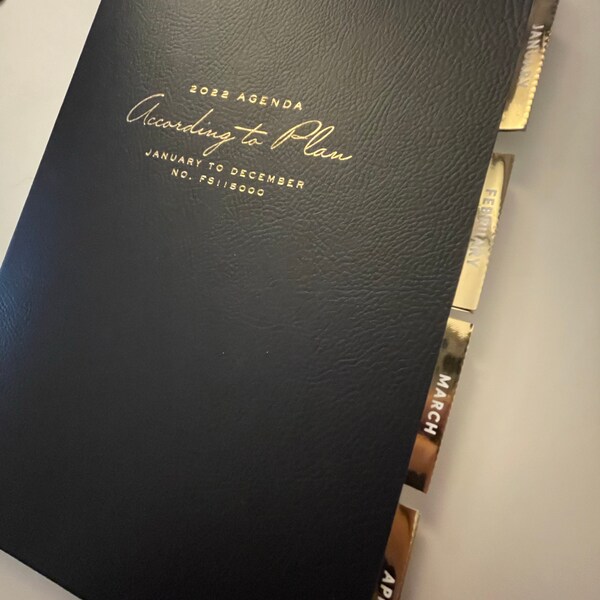 Large Tabs, Large Month Tabs, Large Planner Tab Covers, Foiled Tabs ...