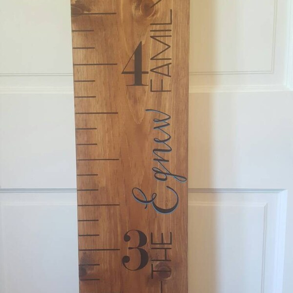 Wooden Growth Chart, Growth Ruler, Hand Painted - Etsy