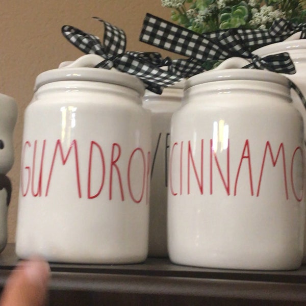 Kitchen Canister Decals Kitchen Canister Labels/kitchen Canister Decals ...