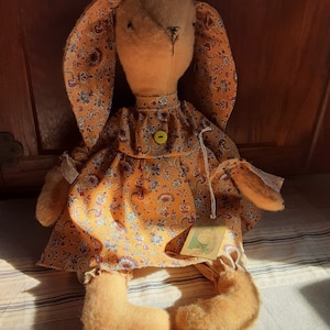 Primitive Bunny Rabbit Pattern, Brianna & Lulu Vintage Style Bunny PDF ...