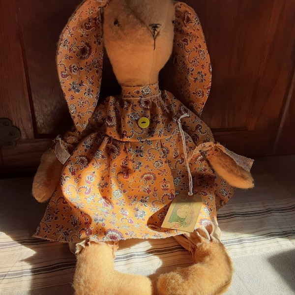 Primitive Bunny Rabbit Pattern, Brianna & Lulu Vintage Style Bunny PDF ...