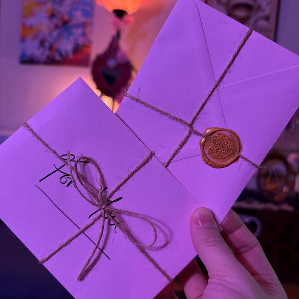 Wax Seal Letter, Scroll Letter, Handmade Love Letter, Custom Wedding ...