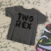 Two REX 2nd Birthday Shirt T-rex Theme Party Tee Dinosaur Second Bday T ...