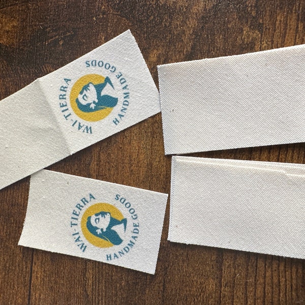 Fold Over Labels - Custom Clothing Labels for Handmade Items on Organic ...