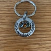 Mothers Day Personalized Keychain, Hand Stamped Key Ring, Birthstones ...