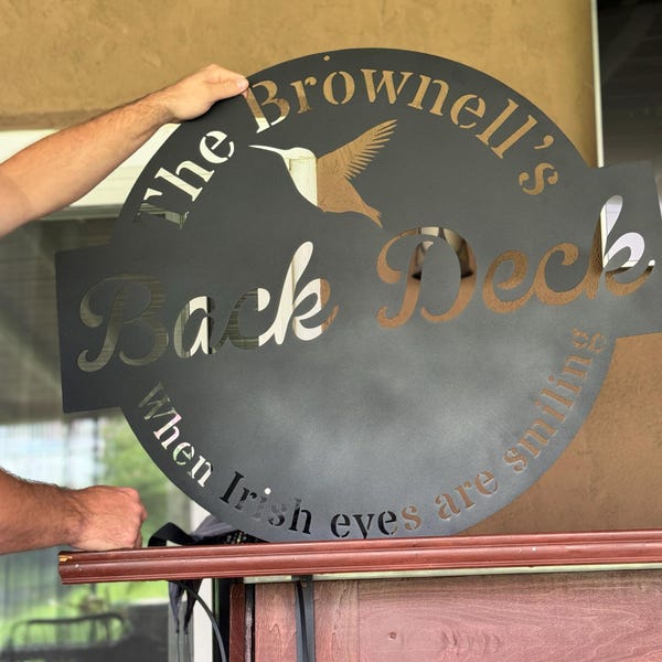 Custom Metal Work Shop Sign / Personalized Work Shop Sign ...